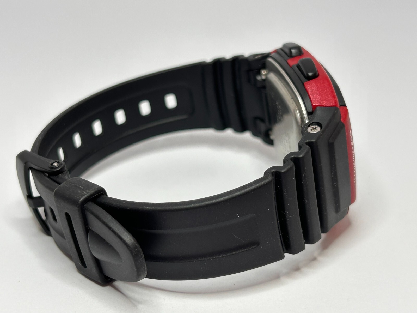 Working Men's Black and Red Casio Illuminator W-96H Watch GD | eBay