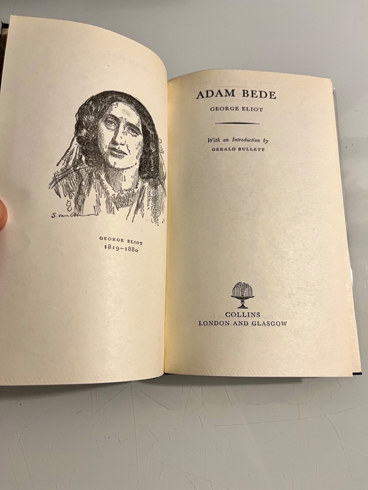 Adam Bede by George Eliot 1952 Collins London Hardcover w/Mylar ...