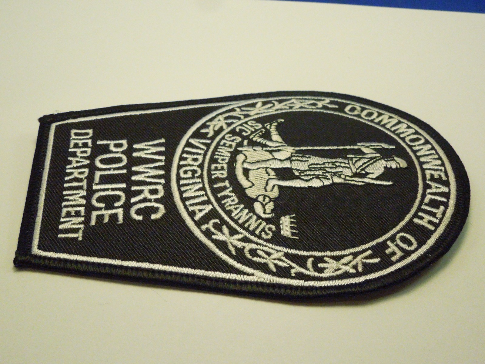 Vintage Commonwealth of Virginia WWRC Police Department Iron On Patch ...