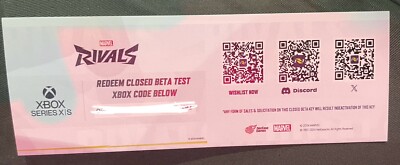Marvel Rivals Closed Beta - Xbox Series X S Activation Key - SAME DAY ...