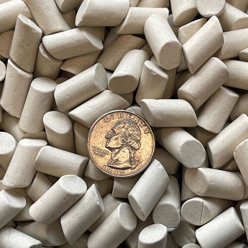 15 Pounds Bulk Ceramic Media for Rock Tumbler, Large 3/8"x5/8" Tumbling ...