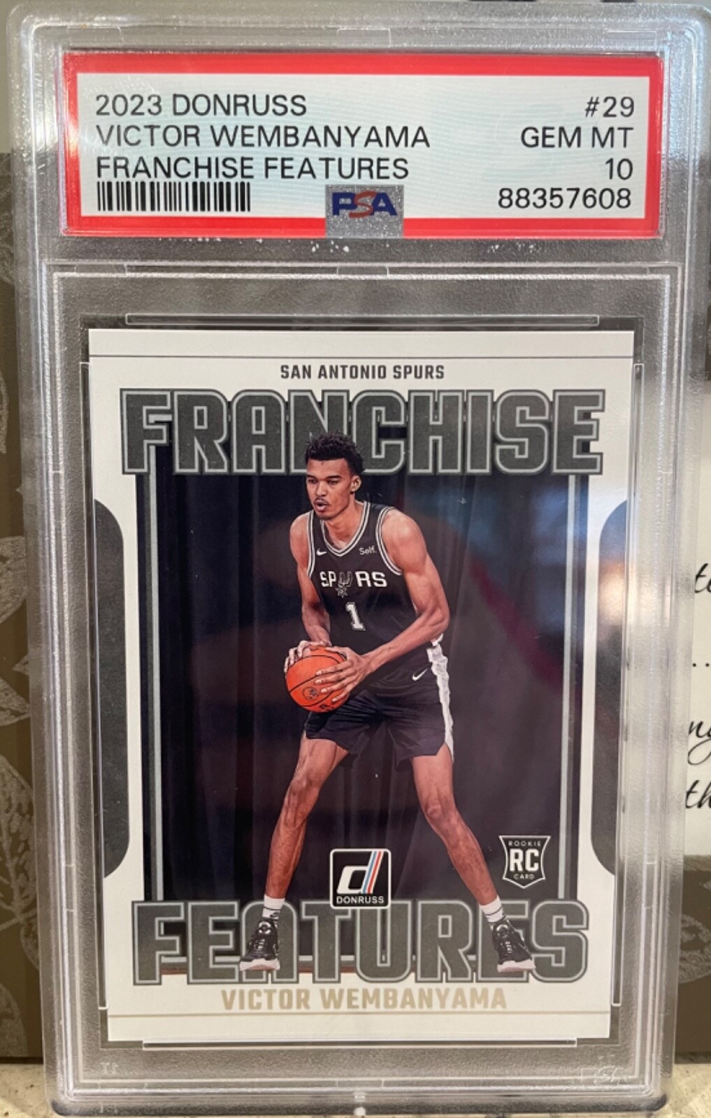 2023 Donruss VICTOR WEMBANYAMA Franchise Features Rookie PSA 10 Spurs | eBay