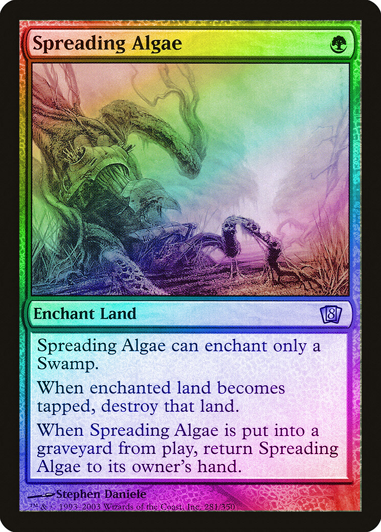 Spreading Algae FOIL 8th Edition NM Green Uncommon MAGIC MTG CARD ...