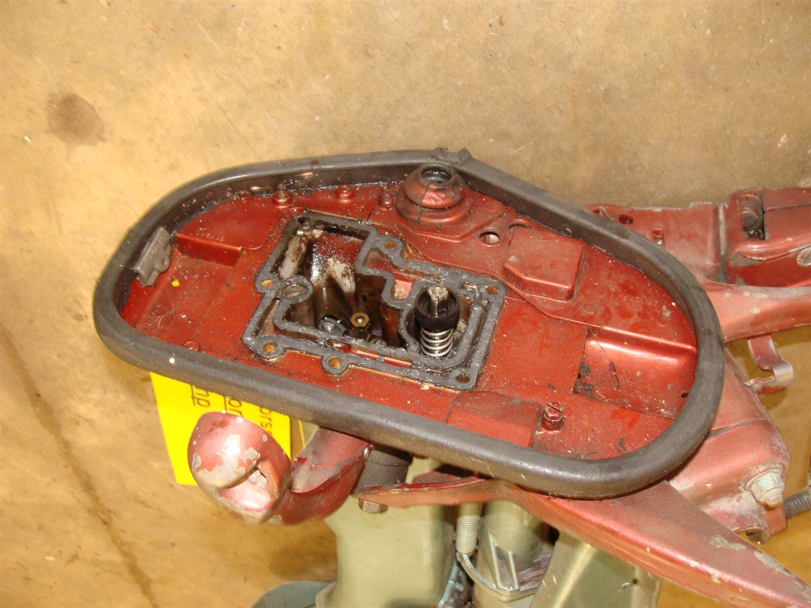 1958 Johnson CD-15 5.5hp outboard motor lower unit drive prop tiller ...