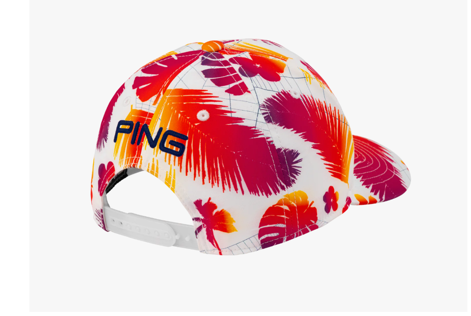 New Ping Limited Edition Electric Sunset White Adjustable Snapback Hat ...