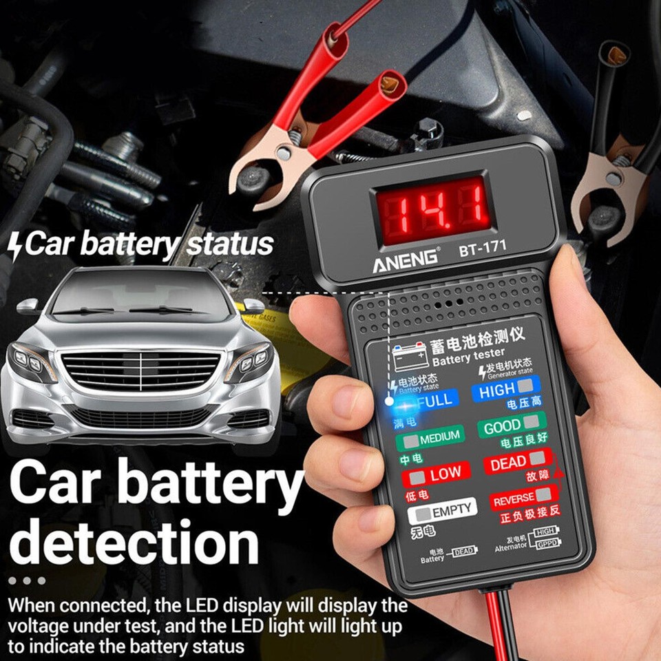 Universal BT-171 Battery Tester Monitor Gauge Battery Status Indicator ...