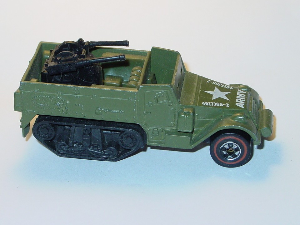 HOT WHEELS REDLINE ARMY MILITARY GUN BUCKET -Green Enamel, NICE! | eBay