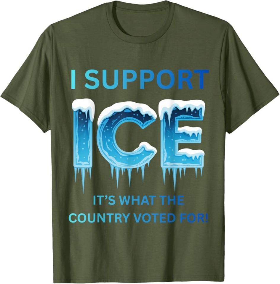 I Support ICE Immigration and Customs Enforcement Apparel T-Shirt | eBay