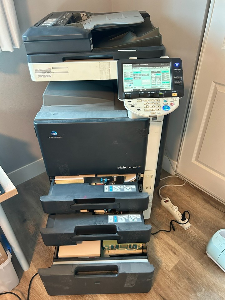 Konica Minolta Bizhub c360 Color Copier Scanner Fax * GUC * AS IS ...