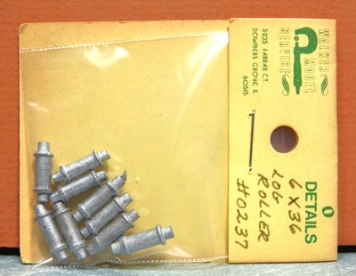 WALKER MODEL SERVICE O SCALE 6" X 36" LOG ROLLERS # 0237 | eBay