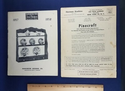 Pair of vintage furniture catalogs: 1957 Manchester Molding Co. & 1953 ...