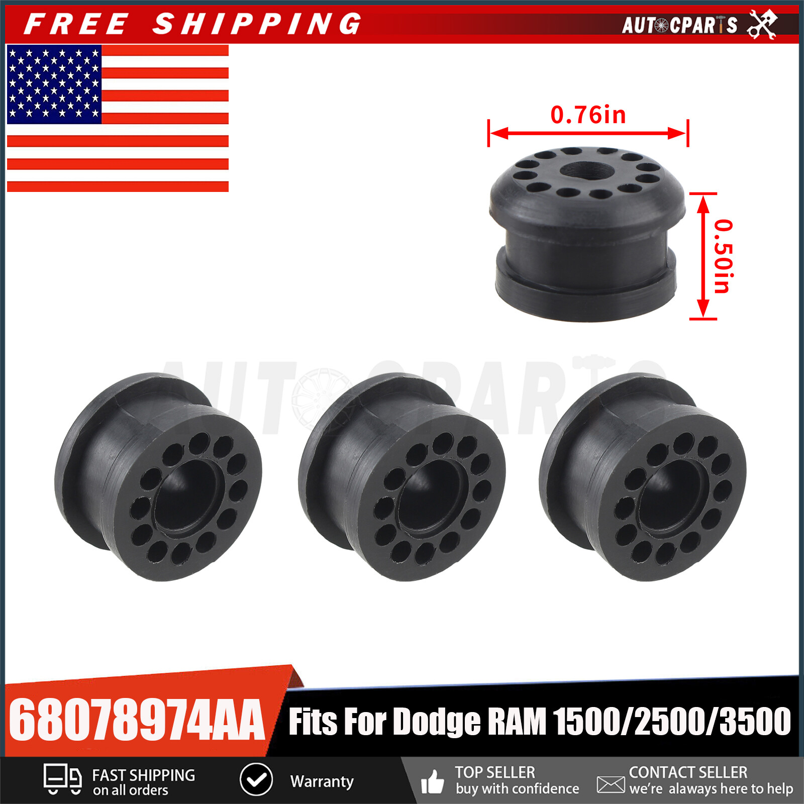 4SET Transfer Case Shifter Bushing Linkage For Dodge RAM 1500 2500 ...