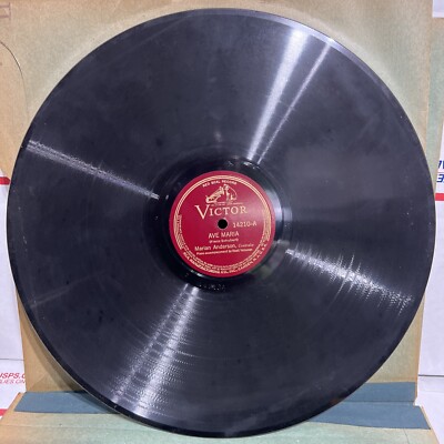RCA MARIAN ANDERSON Schubert Aufenthalt/ Ave Maria Vehanen | eBay