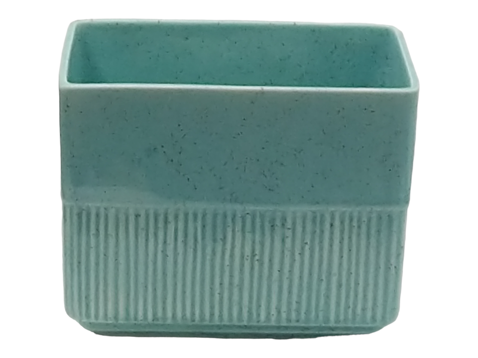 Aqua Speckled Planter Mid Century Stanford Sebring Pottery Ohio USA 50s ...