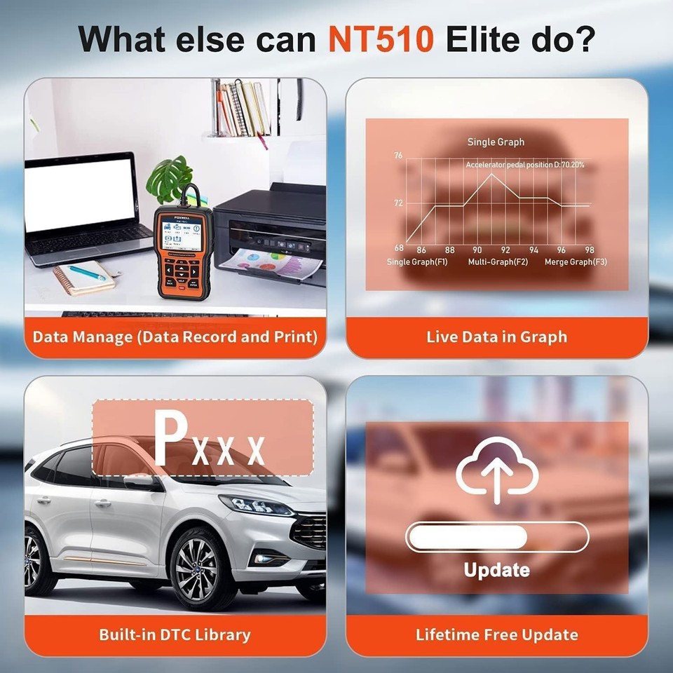 For Ford All System Auto Diagnostic Bi-directional OBD2 Code Reader ABS ...