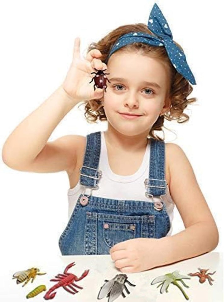 30 Pack Bug Toys Fake Plastic Bugs and Insects for Kids Toddler 30 bugs ...