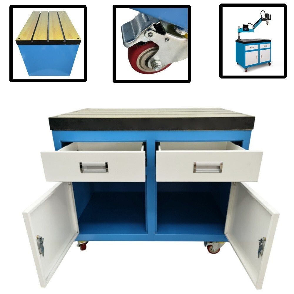 3 T-slot Servo Tapping Machine Table Universal Tapper Cast iron Movable ...