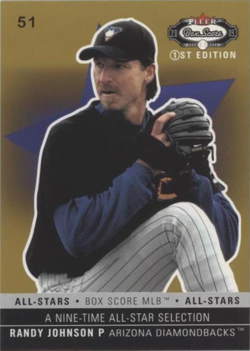 2003 Fleer Box Score - All-Stars Randy Johnson #163 1st Edition /100 ...