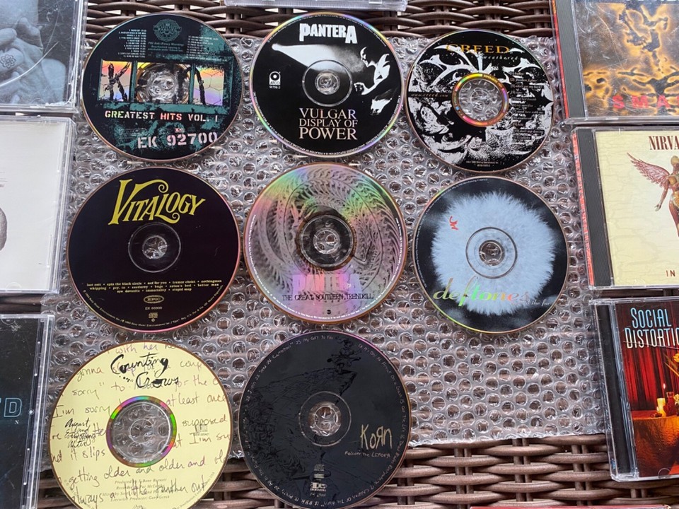 Grunge, alternative, punk, metal rock CD Lot of 18 Nirvana, Korn ...