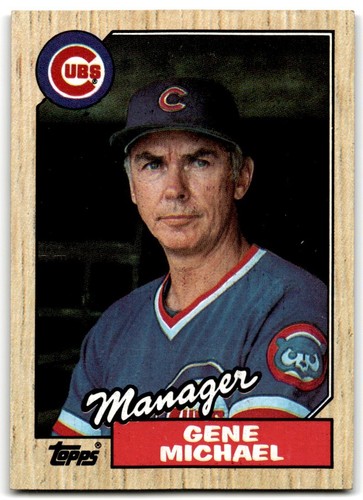 1987 Topps Baseball Card Gene Michael Chicago Cubs #43 | eBay