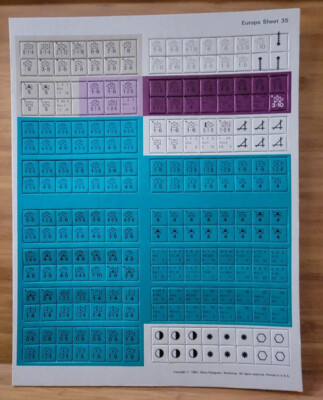 GDW Europa #35 Wargame Counters Only Unpunched (P) | eBay