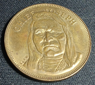 Native American Chief Joseph The Nez Perces Tribe Token Fish | eBay
