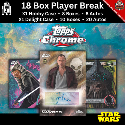 SUMMA-VERMINOTH 2025 Topps Chrome Star Wars Player Break 20 Boxes 2 ...