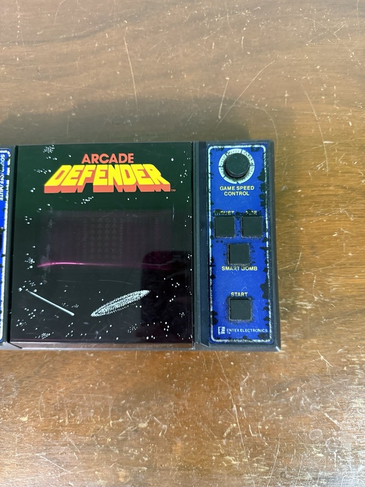 WORKING 1981 Entex ARCADE DEFENDER Handheld Portable Game Rare ...