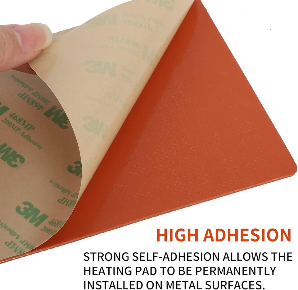 2Pcs Silicone Car Engine Heater Pad - 4" X 5" Self-Adhesive Oil Pan ...