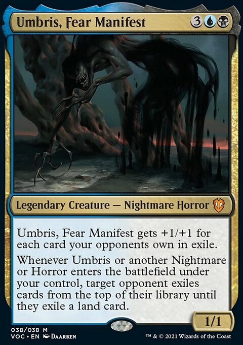 MTG Umbris, Fear Manifest (38/199) Innistrad Crimson Vow Commander LP ...