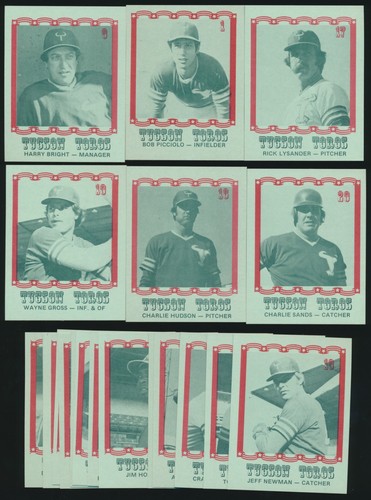 1976 Caruso TUCSON TOROS -Complete Set (20) w / HARRY BRIGHT, RICK ...