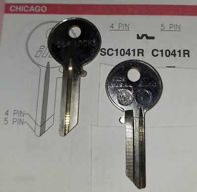 Chicago, C1041R, SC1041R, Vintage Key Blank. | eBay