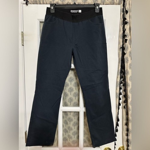Women’s Large Petite Betabrand pull-on work pants navy blue EUC | eBay