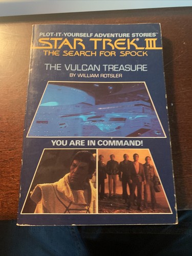 Star Trek III The Search for Spock The Vulcan Treasure William Rotsler ...