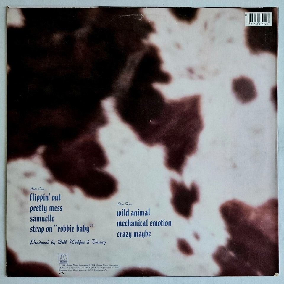 CONTEMPORARY R&B - VANITY - WILD ANIMAL LP - COLUMBIA HOUSE RECORD CLUB ...