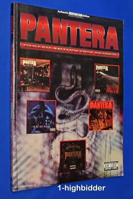 Pantera Guitar Anthology Series Authentic Guitar Tablature Edition ...