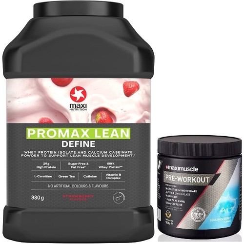 Maxinutrition Promax Lean Diet Protein Whey Shake 980g + Preworkout ...