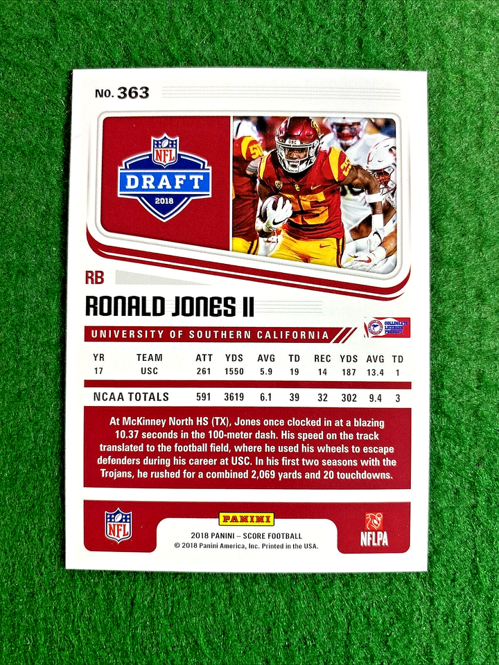 2018 Score #363 RC SP Grey Scorecard Ronald Jones Tampa Bay Bucs NFL | eBay