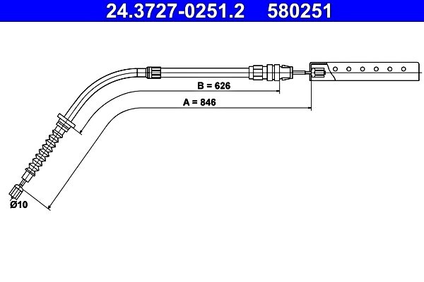 ATE Parking Brake Cable For MINI Mini F55 F56 F57 Cooper D S JCW SD ...