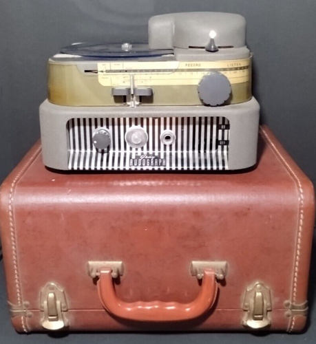 BID-4 Gray Audograph Master Dictation Machine Recorder w/ Recording ...