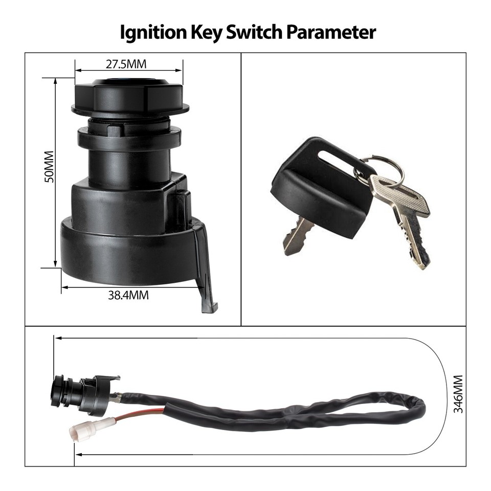 Premium Ignition Key Switch Yamaha Raptor 125 Raptor 250 Raptor 350 ...