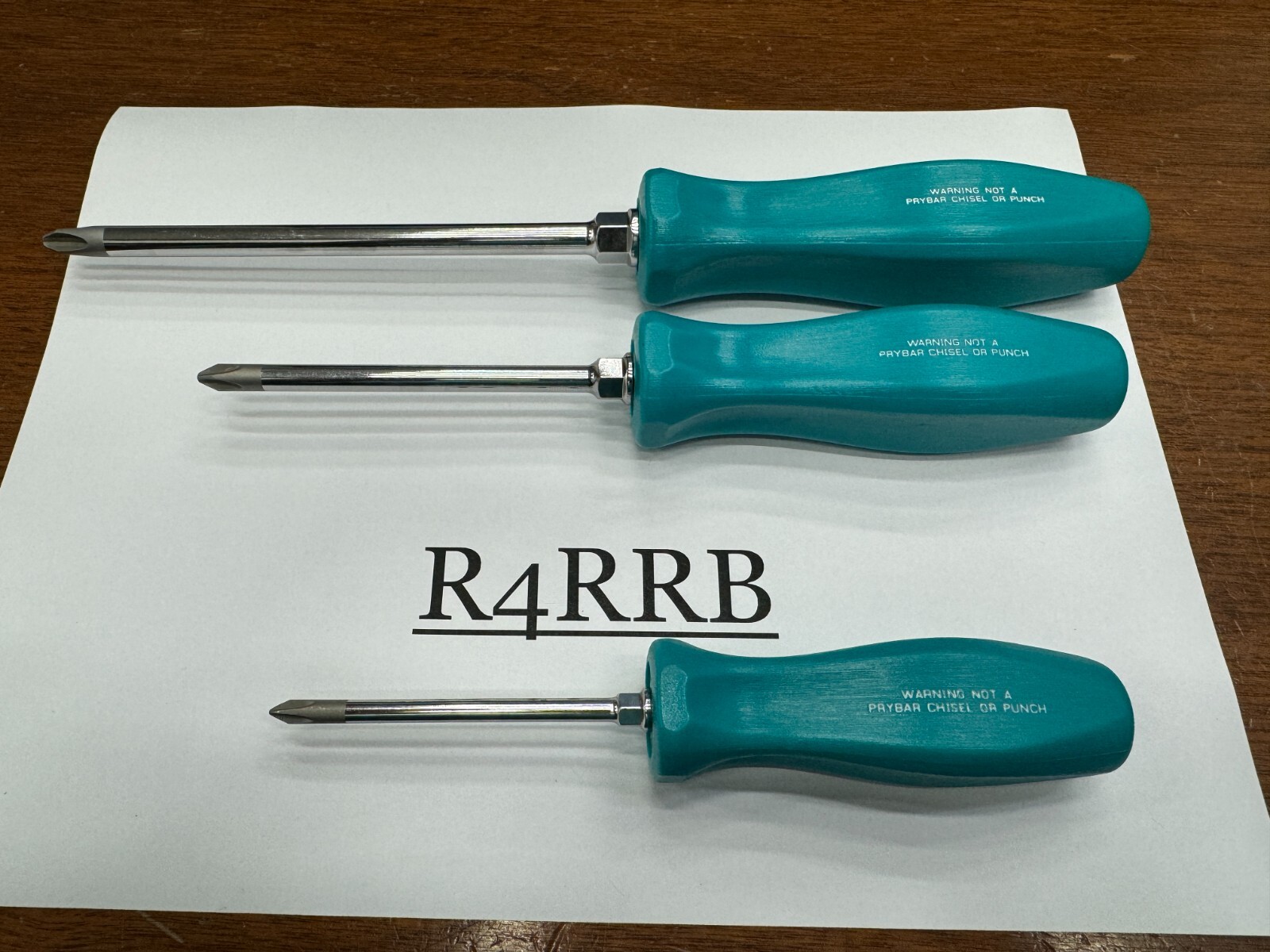 Snap-on Tools USA NEW 3pc TEAL PHILLIPS P1 P2 P3 Hard Handle ...