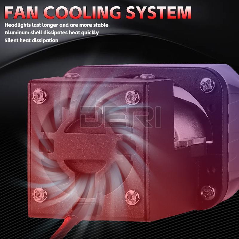 4X 1.5'' Mini Headlight Bi LED Projector Lens Hi/Lo 80W 6000K Retrofit ...