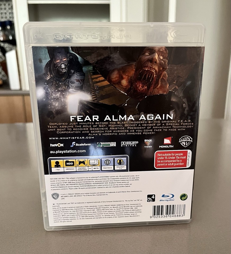 PlayStation 3 Game - FEAR 2: Project Origin - PS3 Free Postage | eBay ...