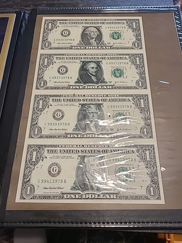 Official Presidential US Coin & Currency Set in Folder With ...