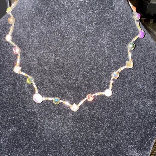 Sorrelli Necklace Multicolored Crystals Stones Larger Center Purple ...