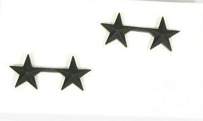 Pair New Military Major General Rear Admiral O8 Subdued 2-Star Metal ...