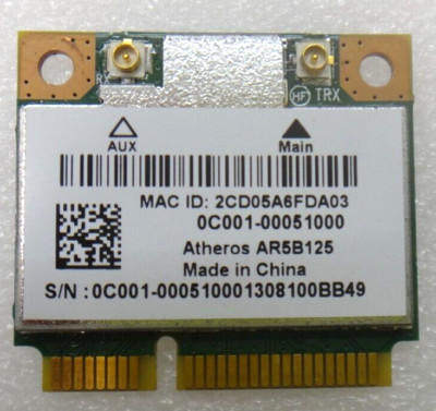 Genuine Atheros AR5B125 802.11n Mini Card Transceiver WLAN WiFi | eBay