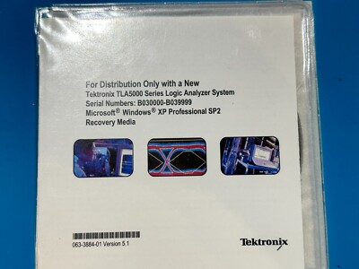 Tektronix TLA5000 Logic Analyzer B030000-B039999 Windows XP DVD ...
