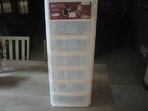 7 Drawer A4 Stationery Box Series Storage File Office Organizer Cabinet ...